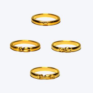 【オーダー結婚指輪】猫リング